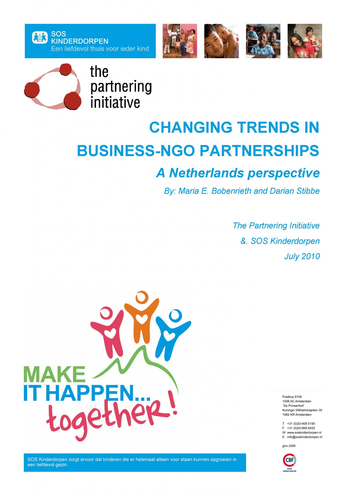 Changing Trends in Business-NGO Partnerships – A Netherlands ...